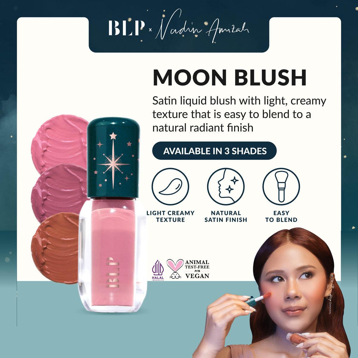 BLP x NADIN AMIZAH - MOON BLUSH – BLP Beauty